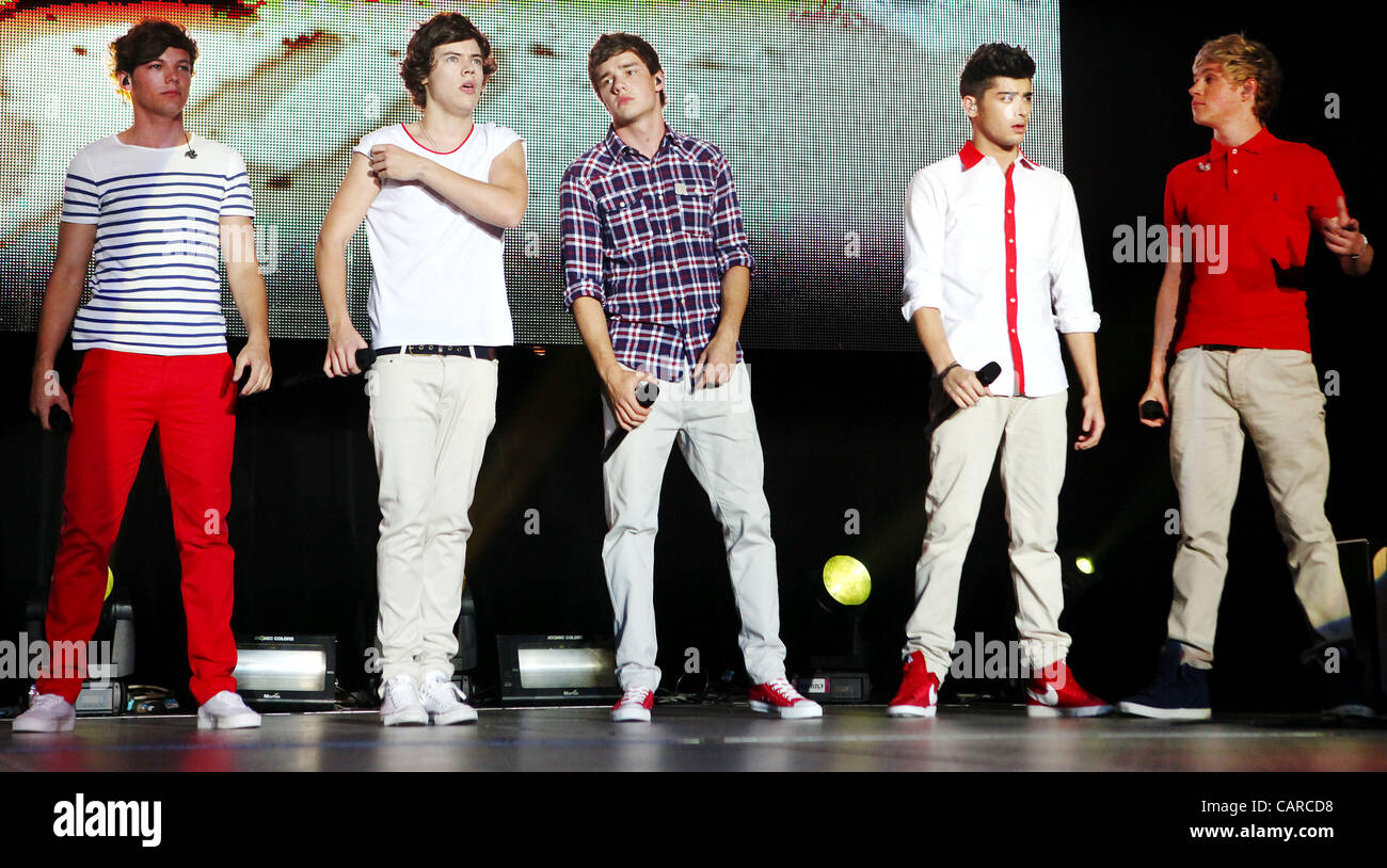 April 13, 2012 - Sydney, NSW, Australia - The boy band One Direction performs live in Sydney ...