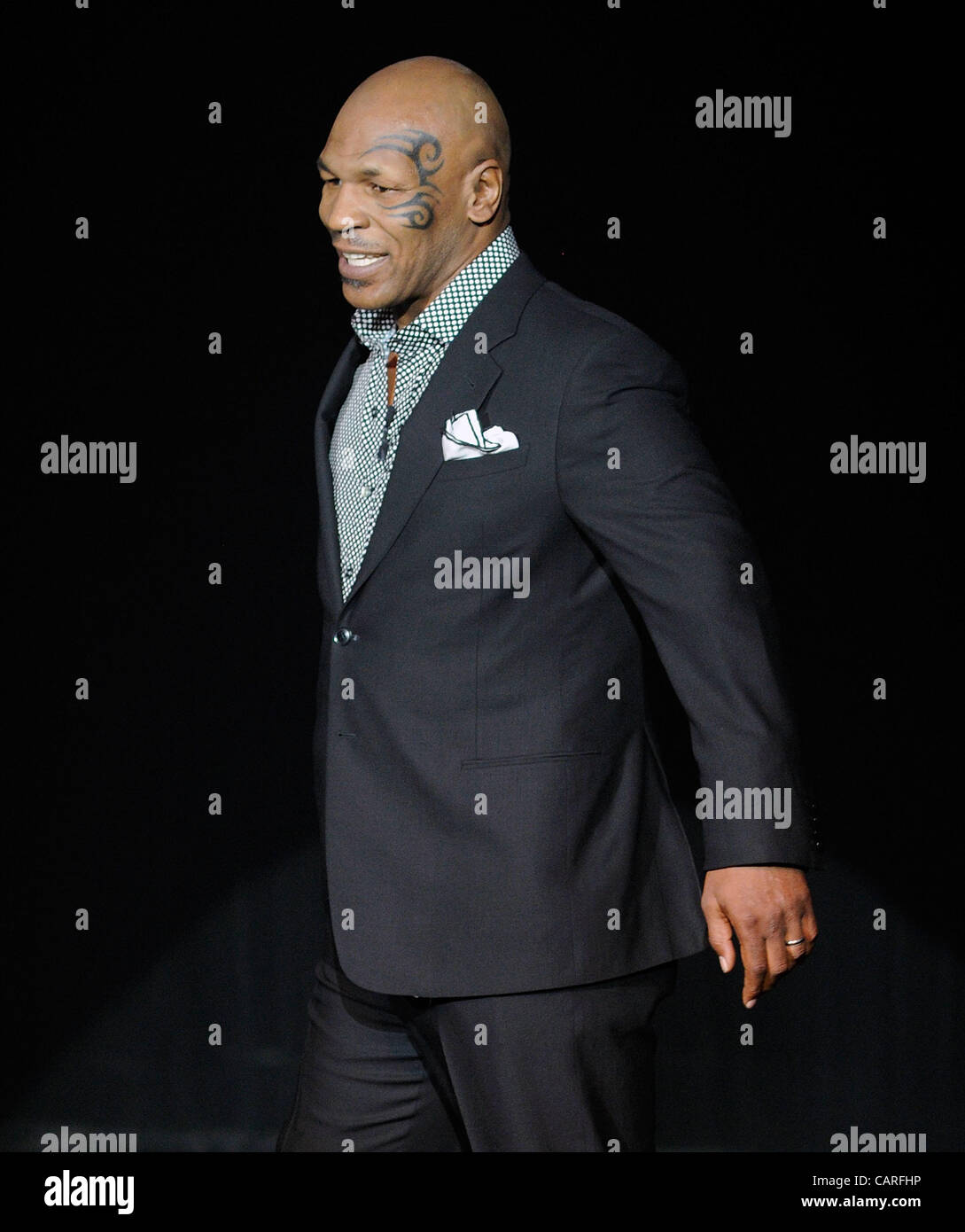 April 13, 2012 - Las Vegas, Nevada, US - Boxer MIKE TYSON performs in ...