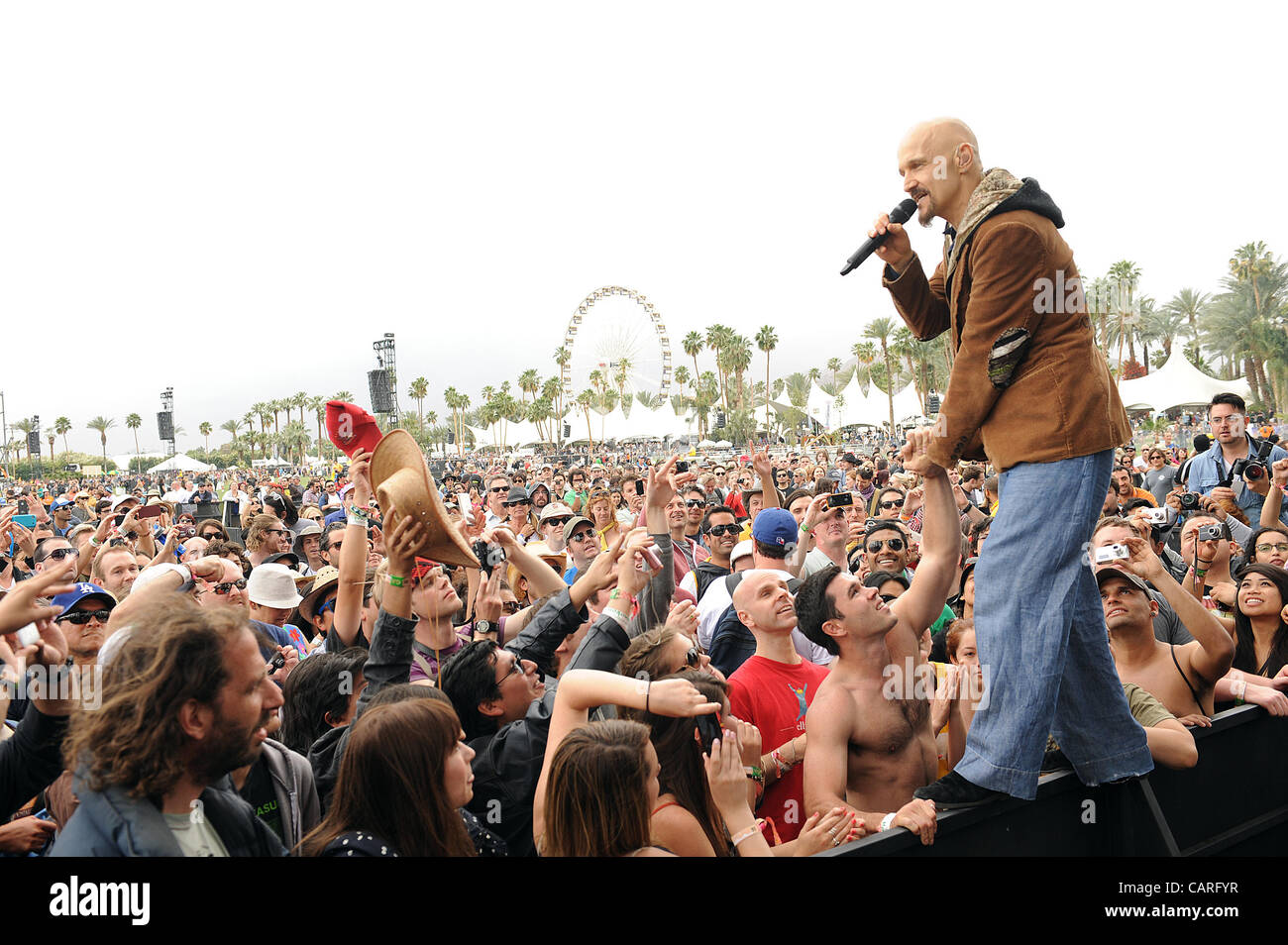 Apr 13, 2012 - Indio, California; USA - Singer TIM BOOTH of the band ...