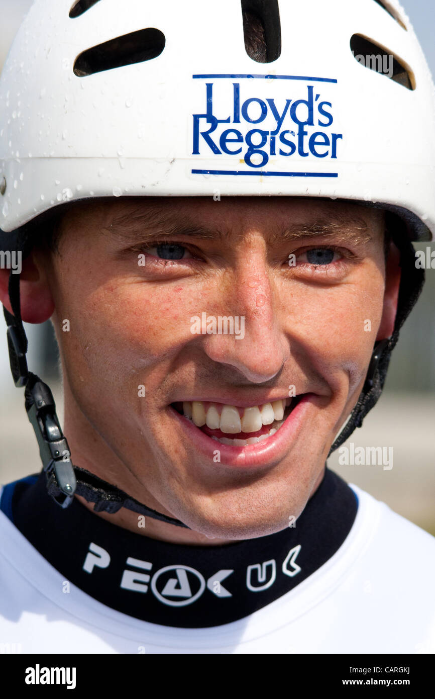 David Florence immediately after winning his second mens C1 race and ...