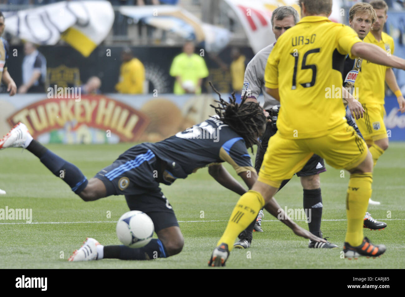April 14, 2012 - Chester, Pennsylvania, U.S - KEON DANIEL of the ...