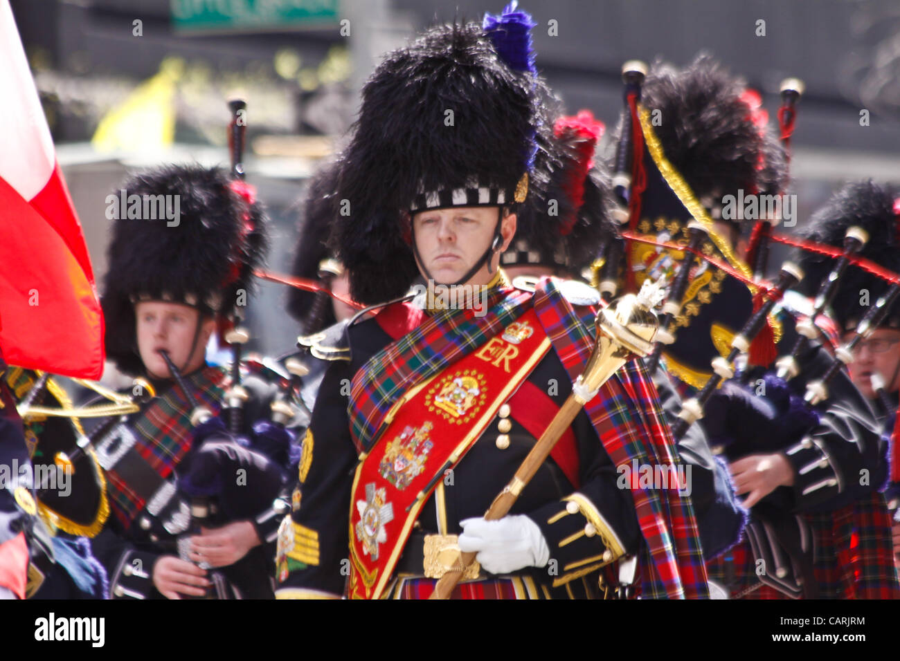 NEW YORK - APRIL 14: Scenes from Scotland Week Parade on 6th Avenue ...