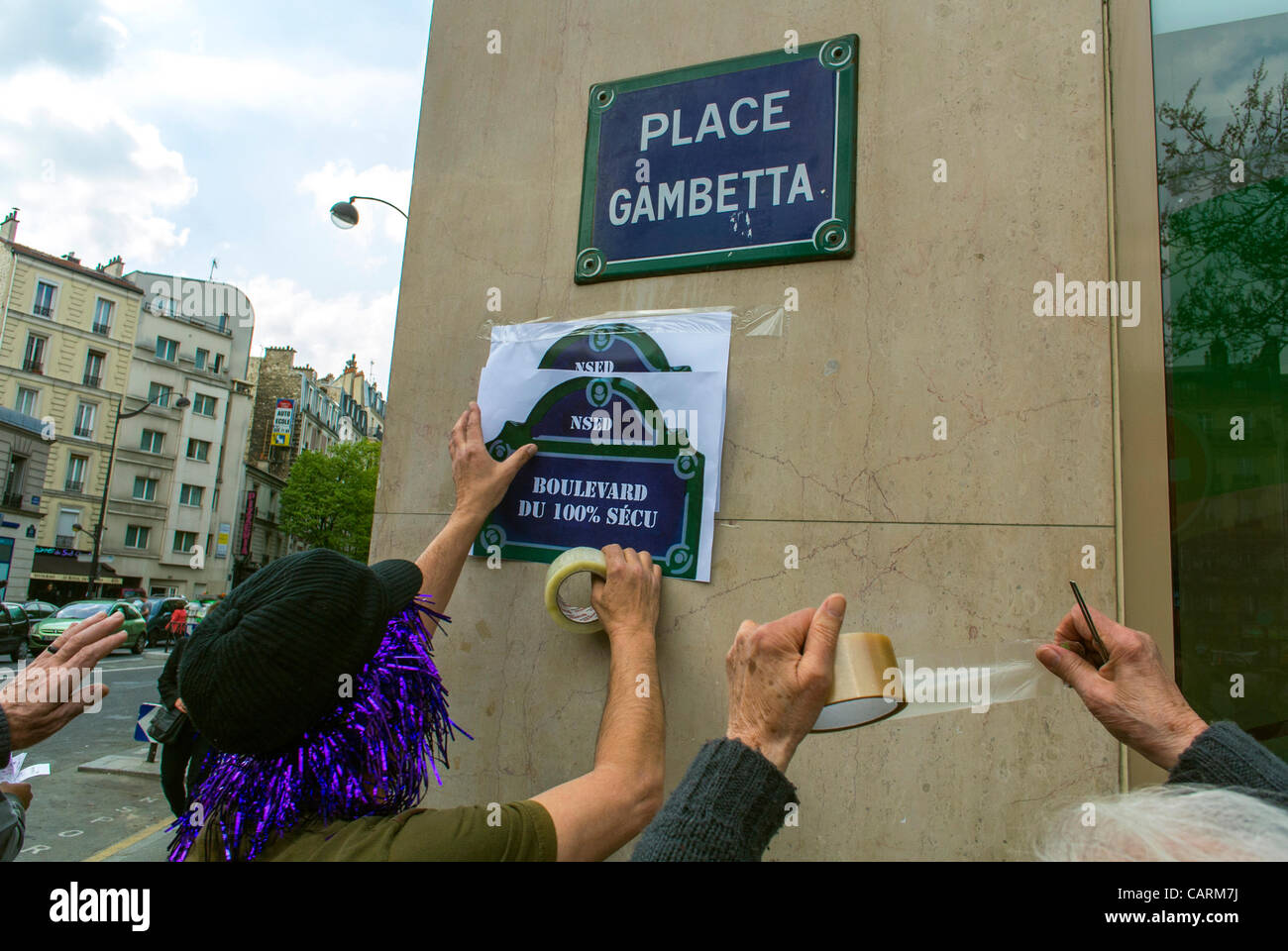 Paris, France, Detail, French Hospital Personnel Protest with ...