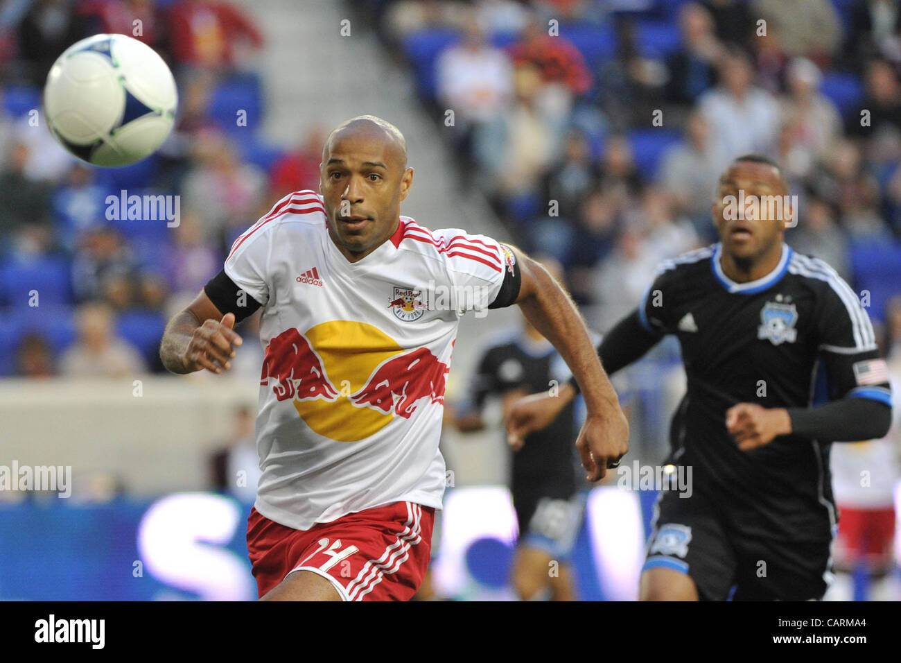 New York Red Bull forward THIERRY HENRY (14) at Red Bull Stadium in ...