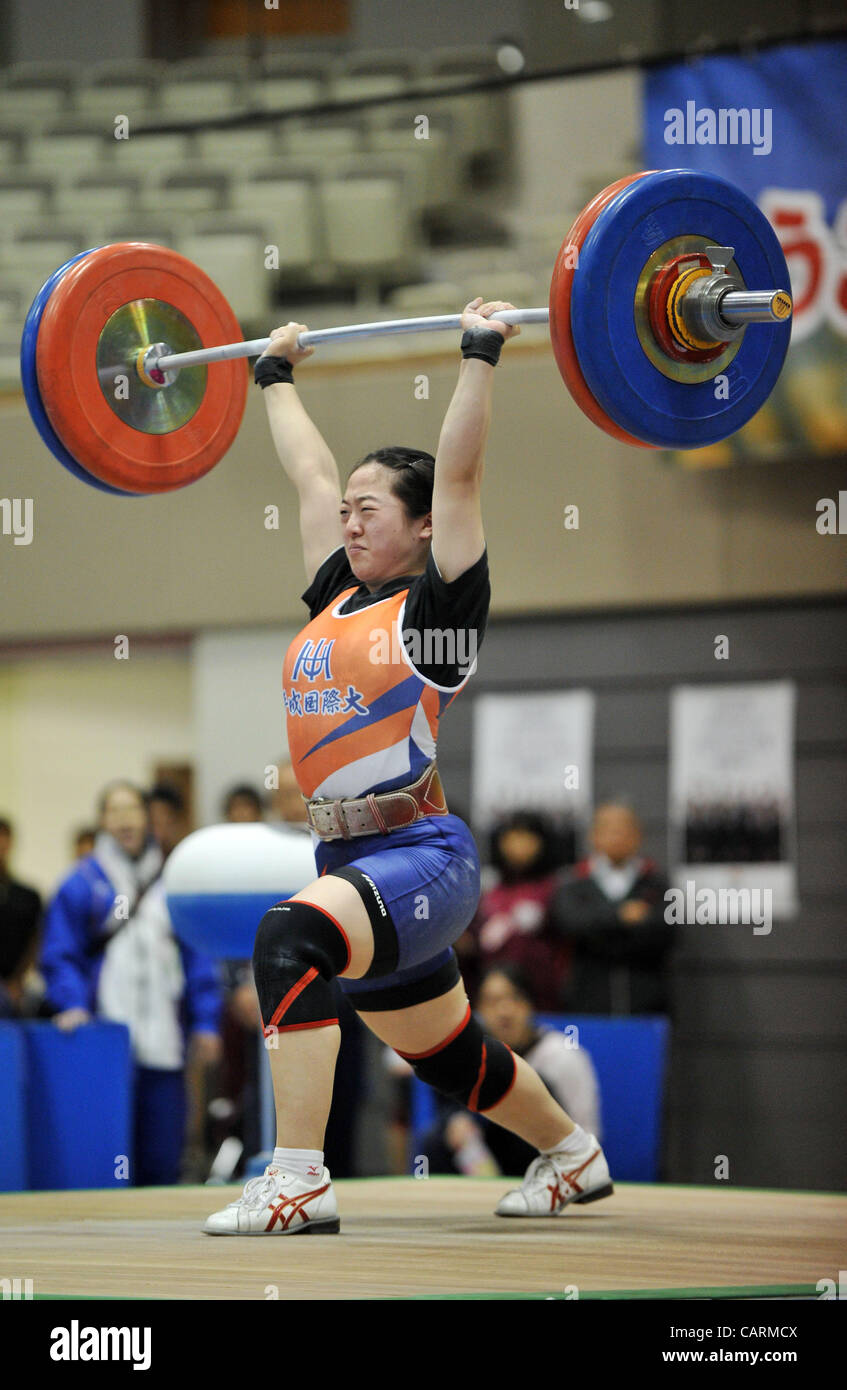 Mikiko Ando, APRIL 14, 2012 - Weightlifting : All Japan Weightlifting ...
