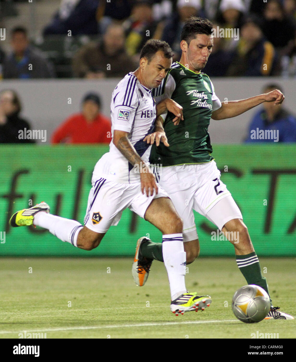 April 14, 2012 - Los Angeles, California, U.S. - Los Angeles Galaxy's ...