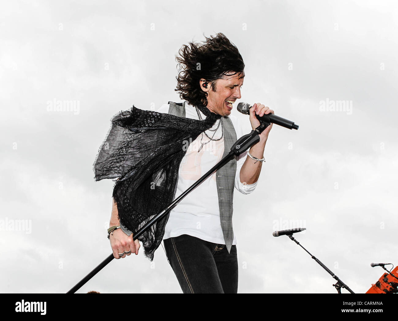 April 14, 2012 - Fort Worth, Texas, U.S. - KELLY HANSON, lead singer of ...