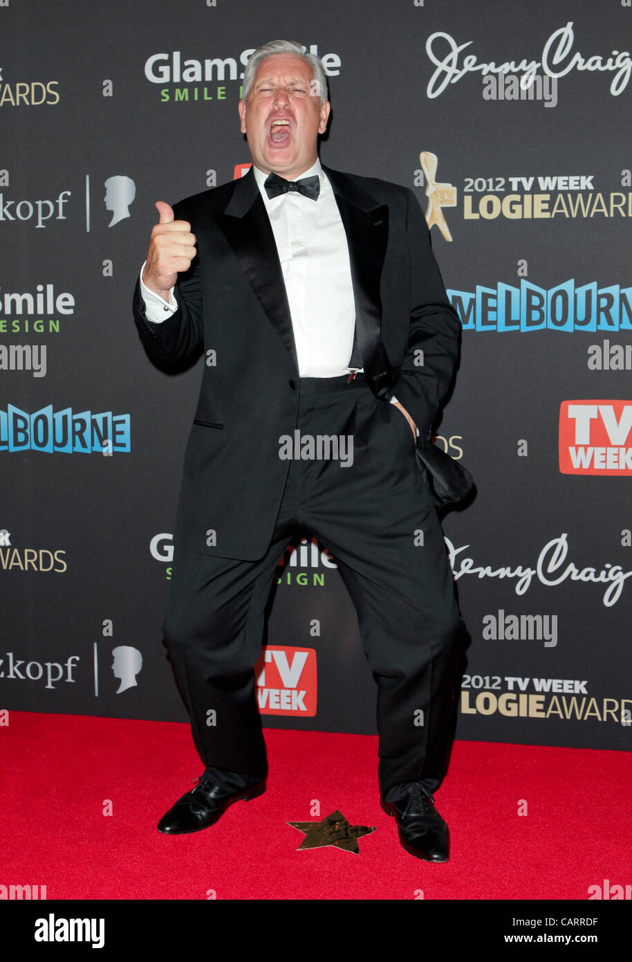 Dicko on the red carpet at the Logie Awards, Melbourne April 15, 2012 ...