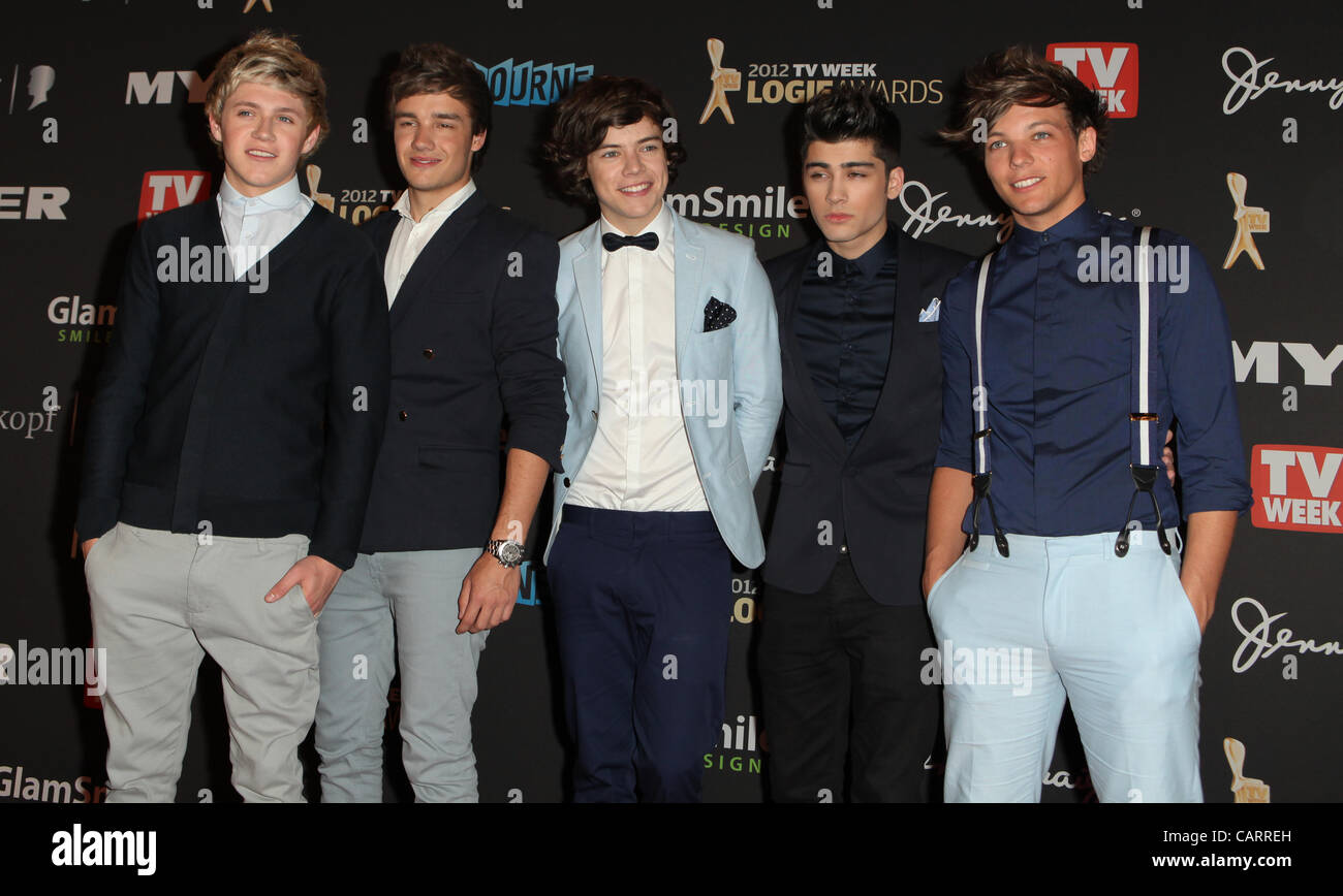 One Direction on the red carpet at the Logie Awards, Melbourne April 15 ...