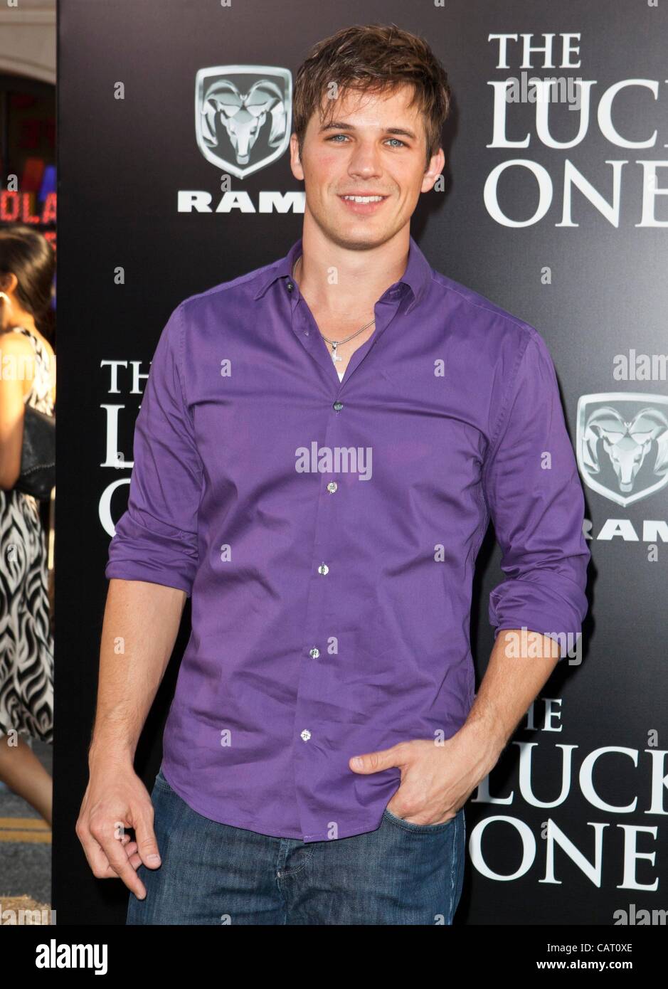 Matt Lanter at arrivals for THE LUCKY ONE Premiere, Grauman's Chinese ...