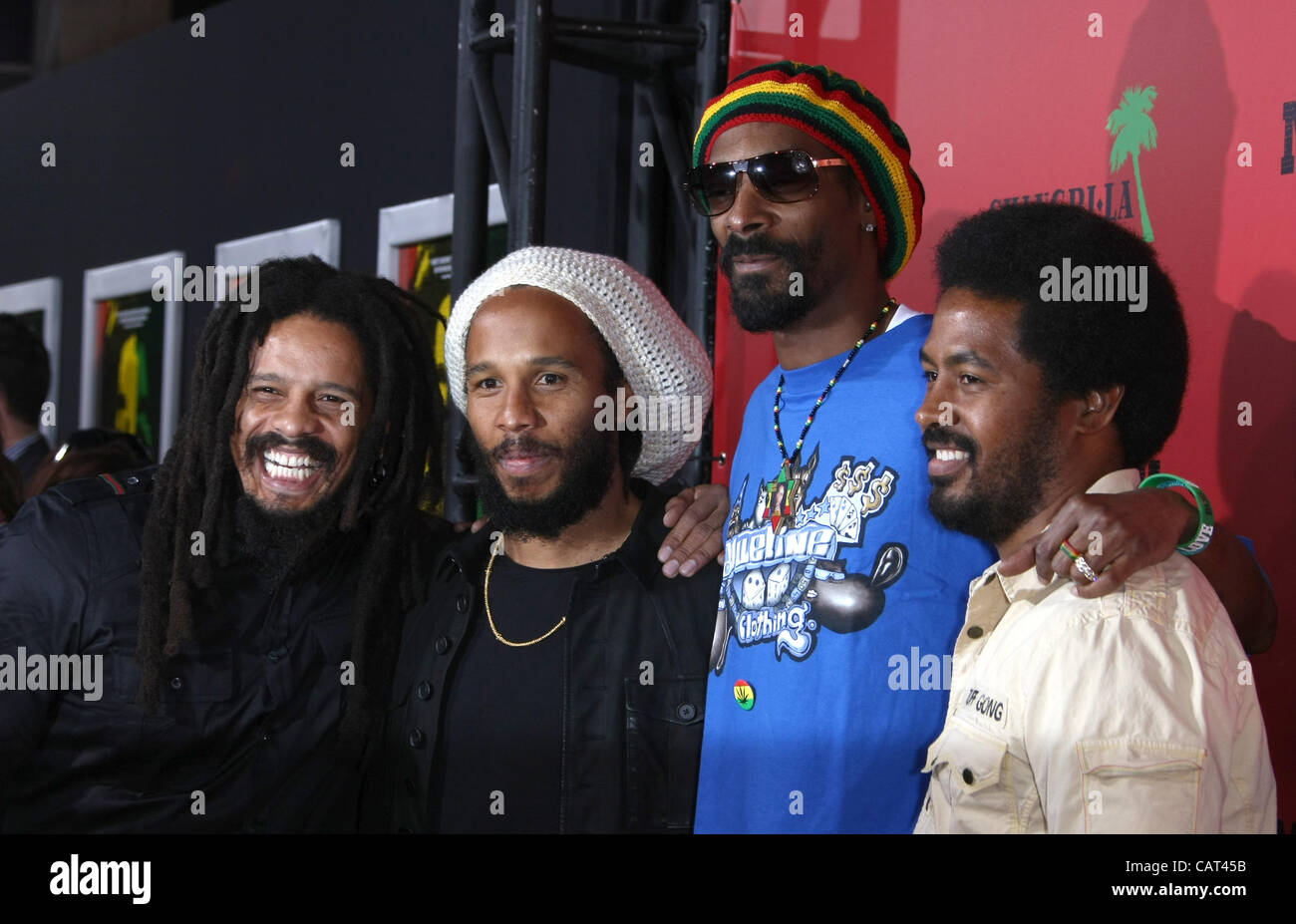 ROHAN MARLEY & ZIGGY MARLEY & SNOOP DOGG & ROBBIE MARLEY MARLEY. LOS ...