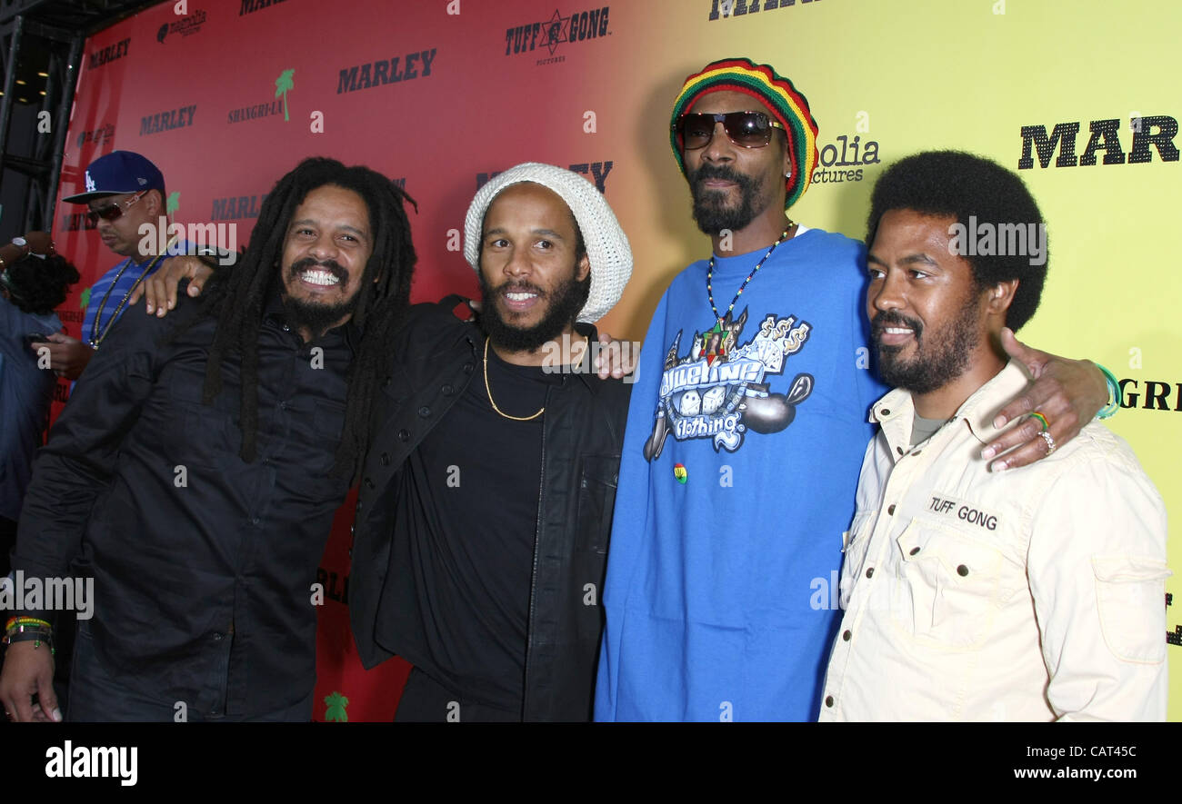 ROHAN MARLEY & ZIGGY MARLEY & SNOOP DOGG & ROBBIE MARLEY MARLEY. LOS ...