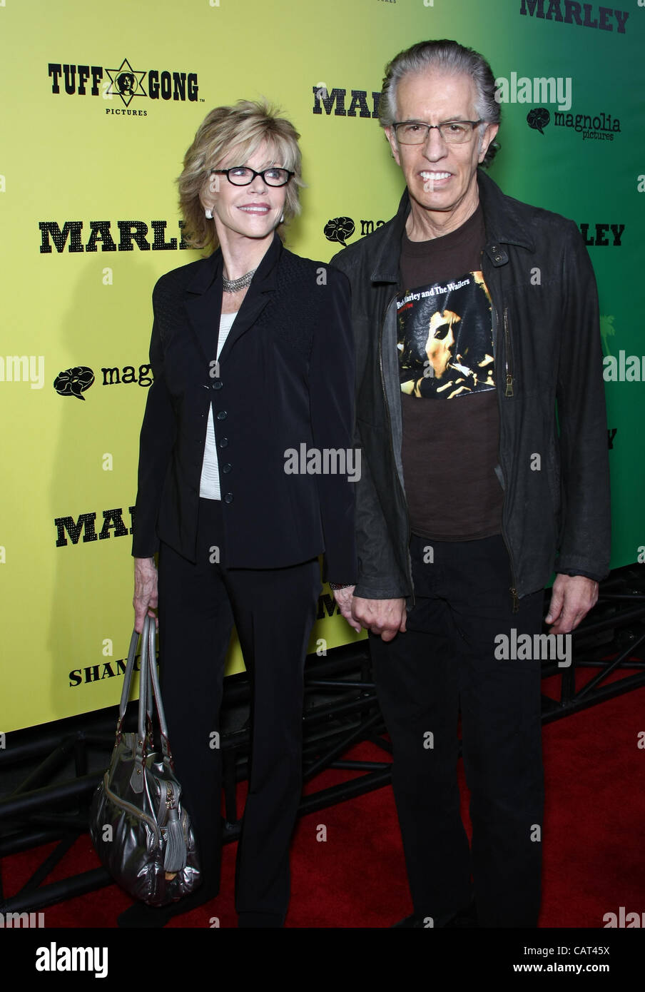 JANE FONDA & RICHARD PERRY MARLEY. LOS ANGELES PREMIERE HOLLYWOOD LOS ...