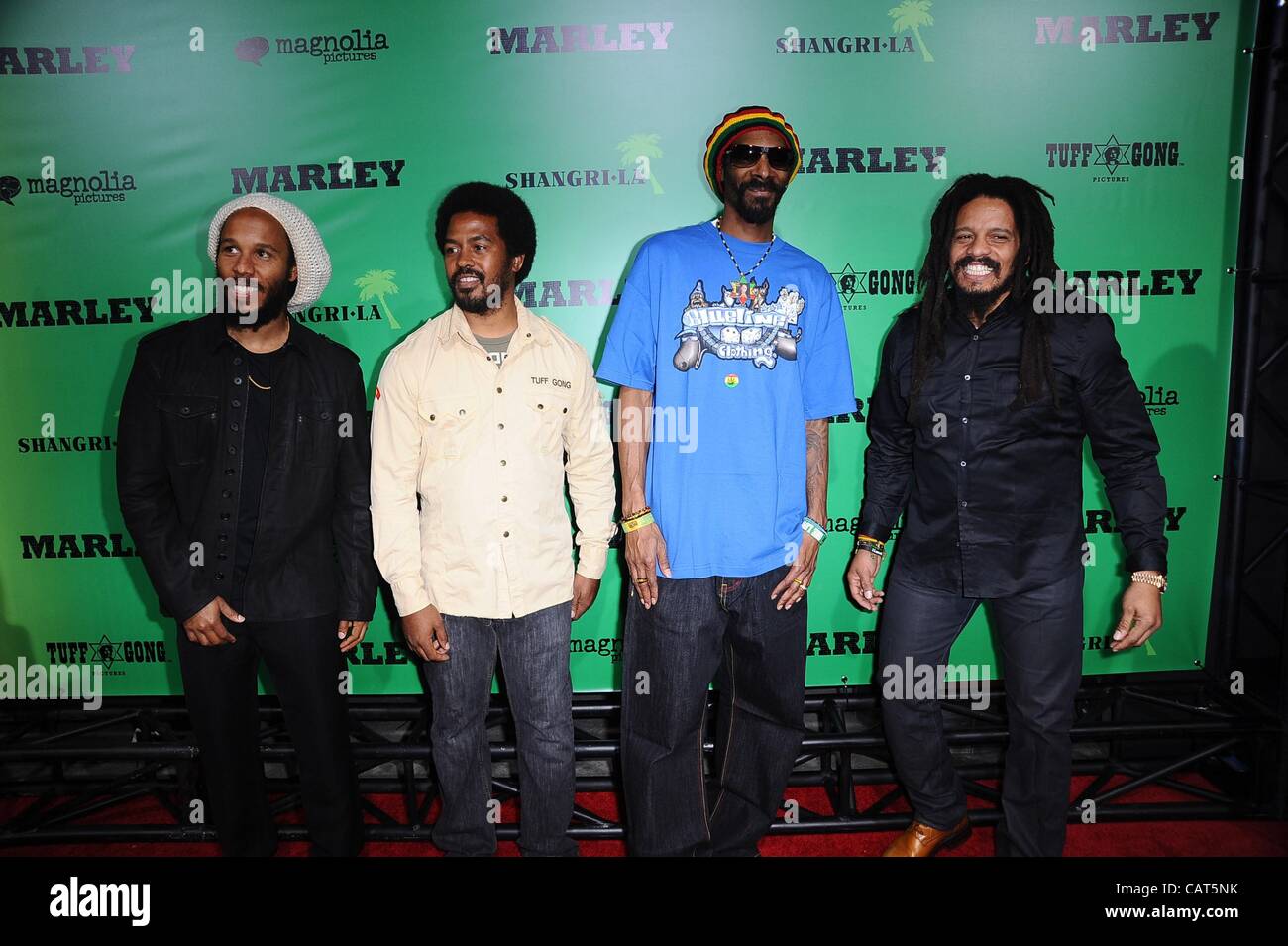 Ziggy Marley, Robbie Marley, Snoop Dogg, Rohan Marley at arrivals for ...