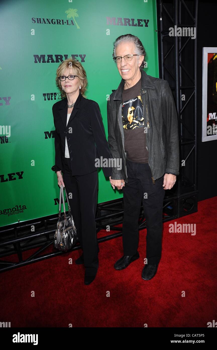 Jane Fonda, Richard Perry at arrivals for MARLEY Premiere, ArcLight ...