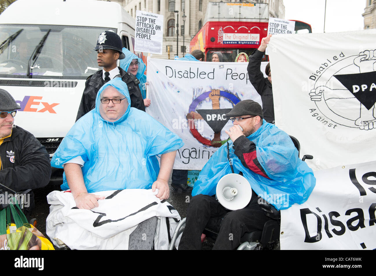 Disability protest hi-res stock photography and images - Alamy