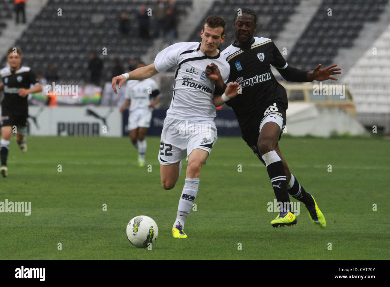 Greece Superleague football match between Paok and Doxa Dramas in ...