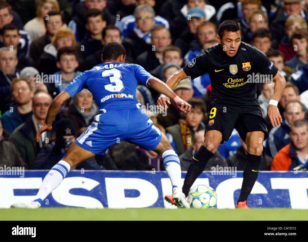 18.04.2012. Stamford Bridge, Chelsea, London. Alexis Sanchez of FC ...
