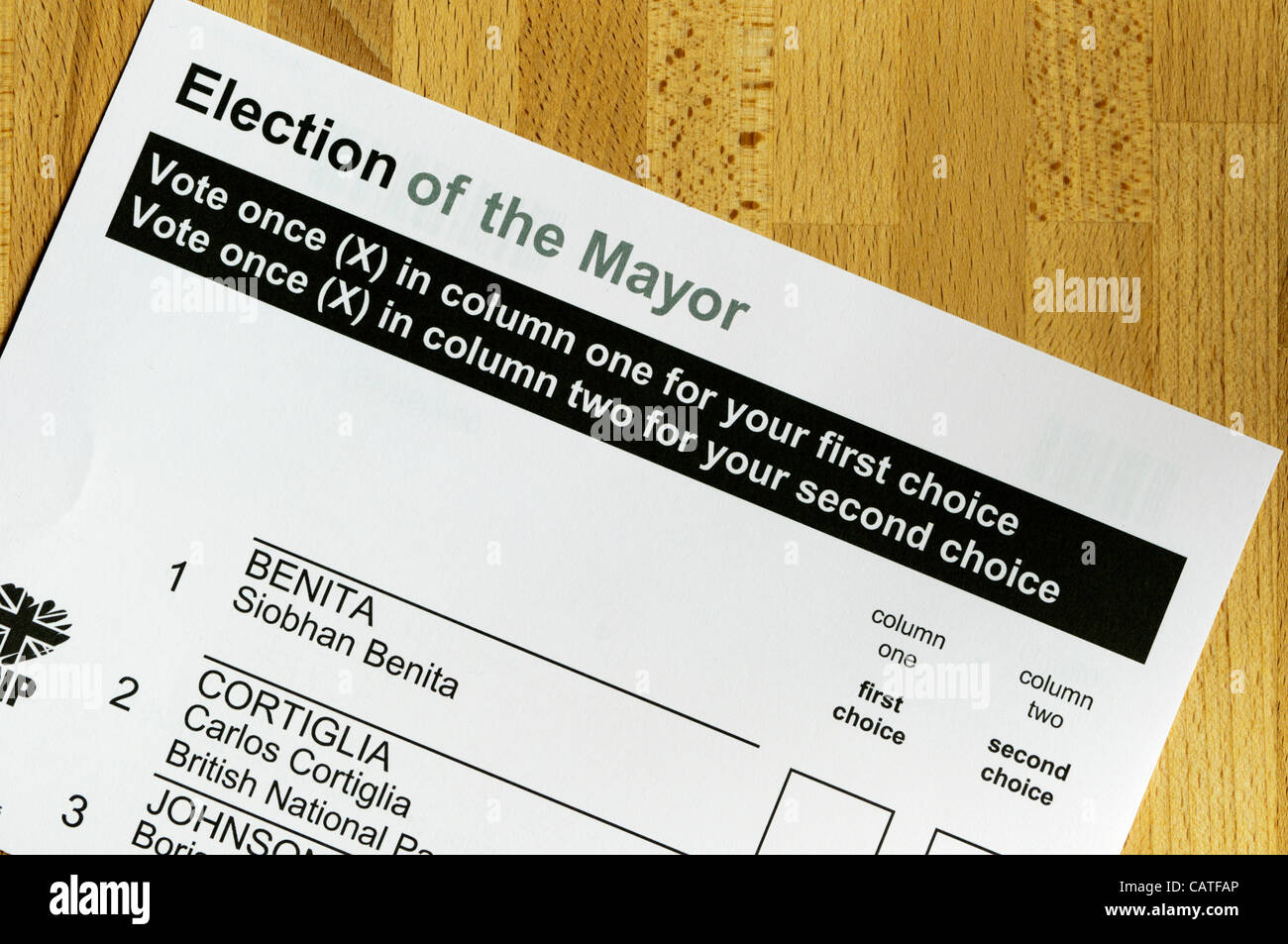 Ballot paper hi-res stock photography and images - Alamy
