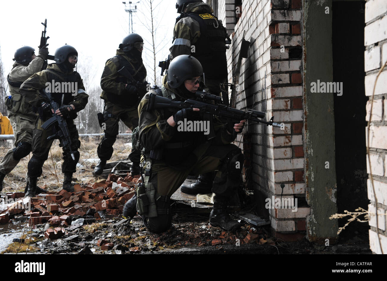 April 19, 2012 - St.-Petersburg, Russia - Russian SPETSNAZ special ...
