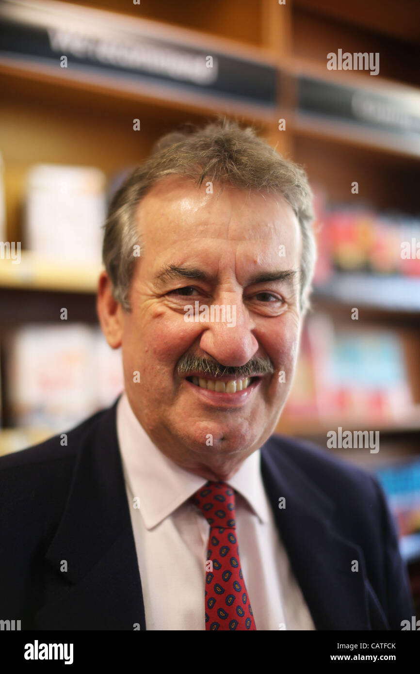 TV actor John Challis signing his book Being Boycie at Waterstones ...