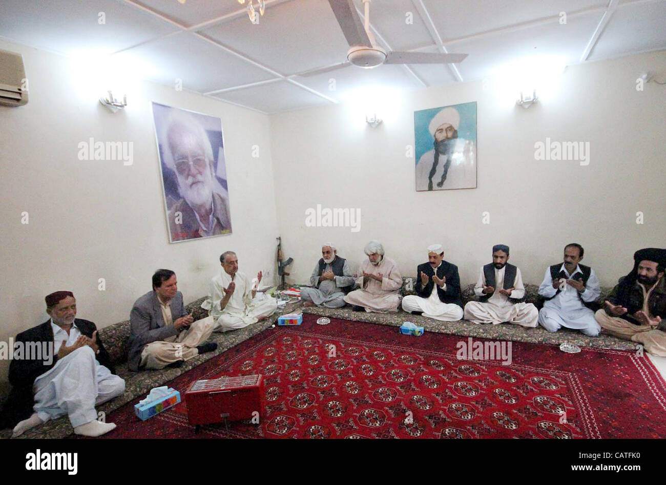 Jamhori Watan Party (JWP) President, Talal Akbar Bugti along with ...