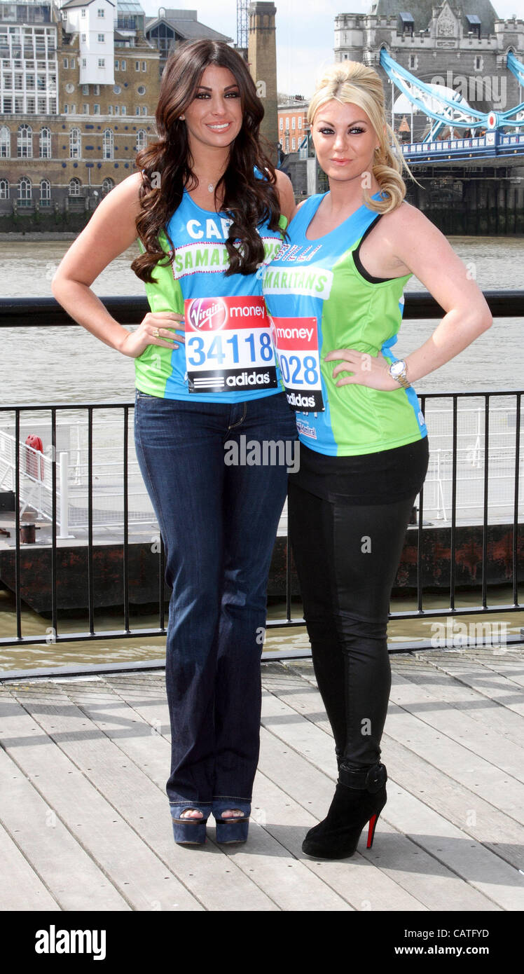 London - Cara Kilbey and Billi Mucklow at the Virgin London Marathon ...