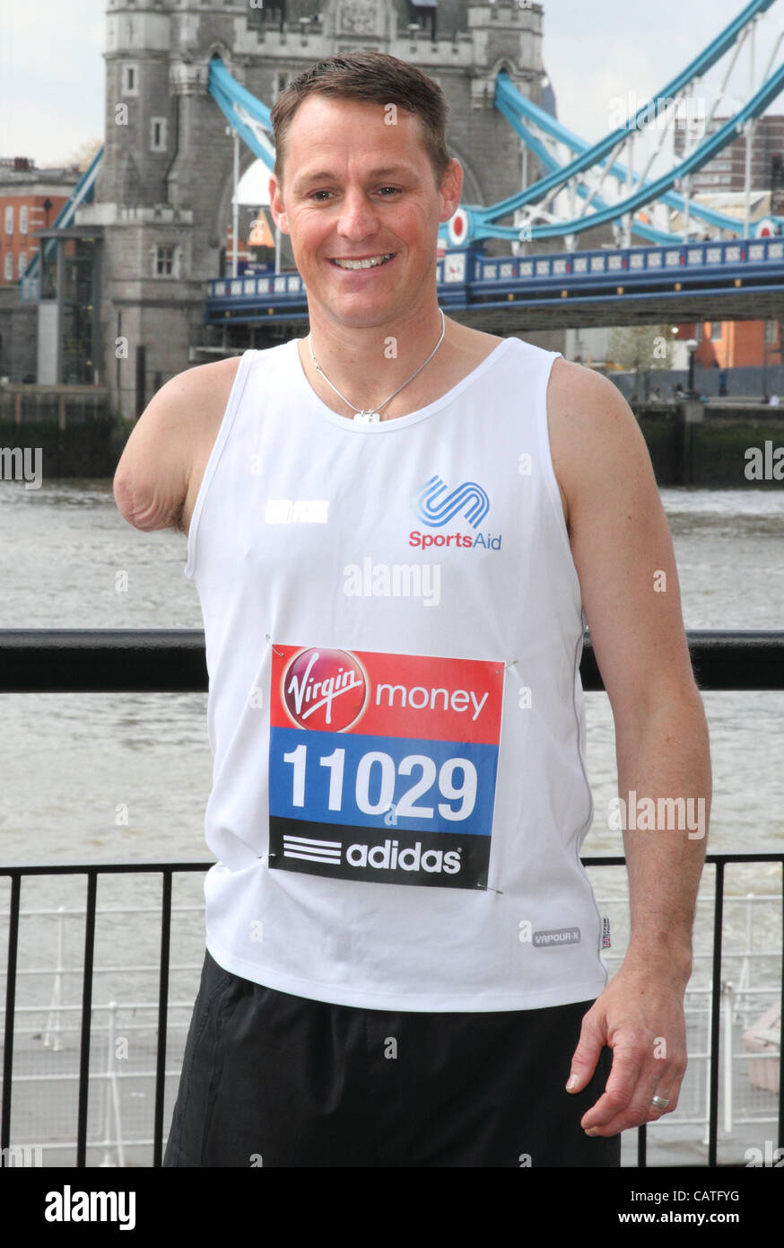 London - Danny Crates at the Virgin London Marathon 2012 Celebrity ...