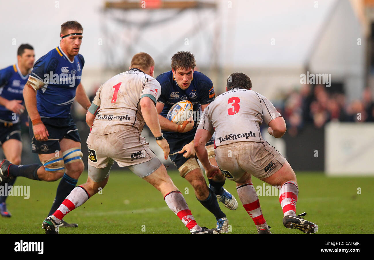 20.04.2012 Belfast, Ireland. Rugby Union. Ulster v Leinster. Dominic ...
