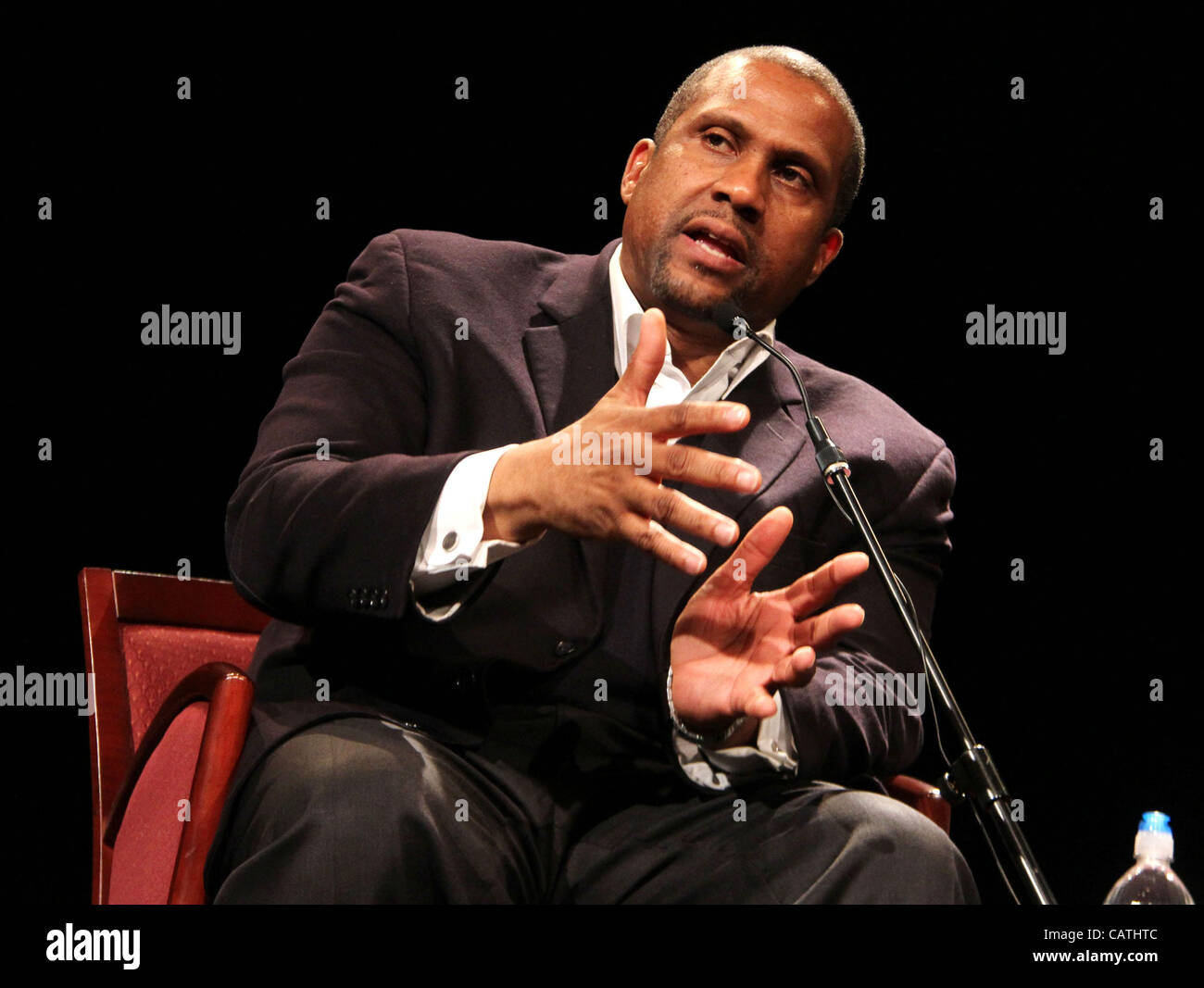 April 20, 2012 - New York, New York, U.S. - PBS talk show host TAVIS ...