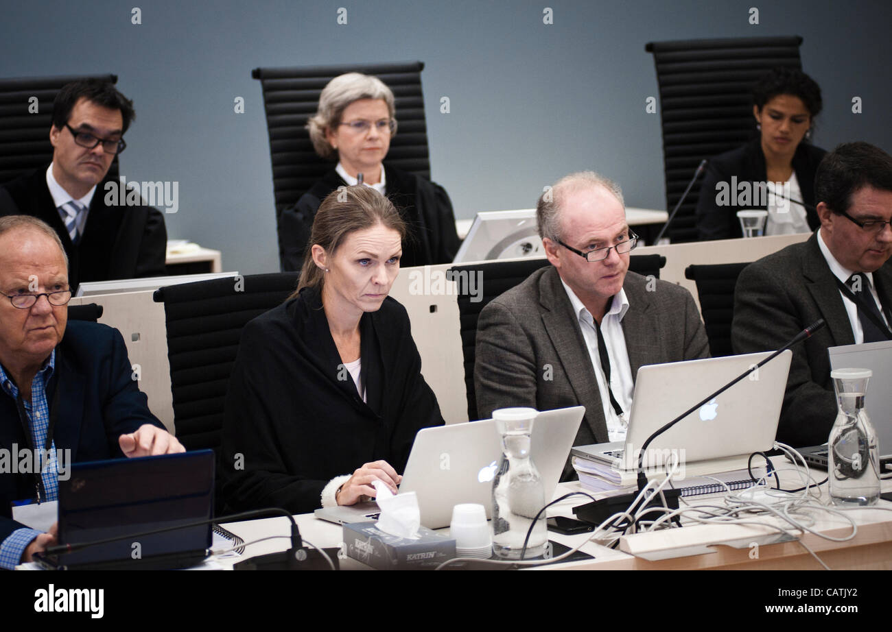 Oslo, Norway. 20/04/2012. Judges and psychiatrists listen to mass ...