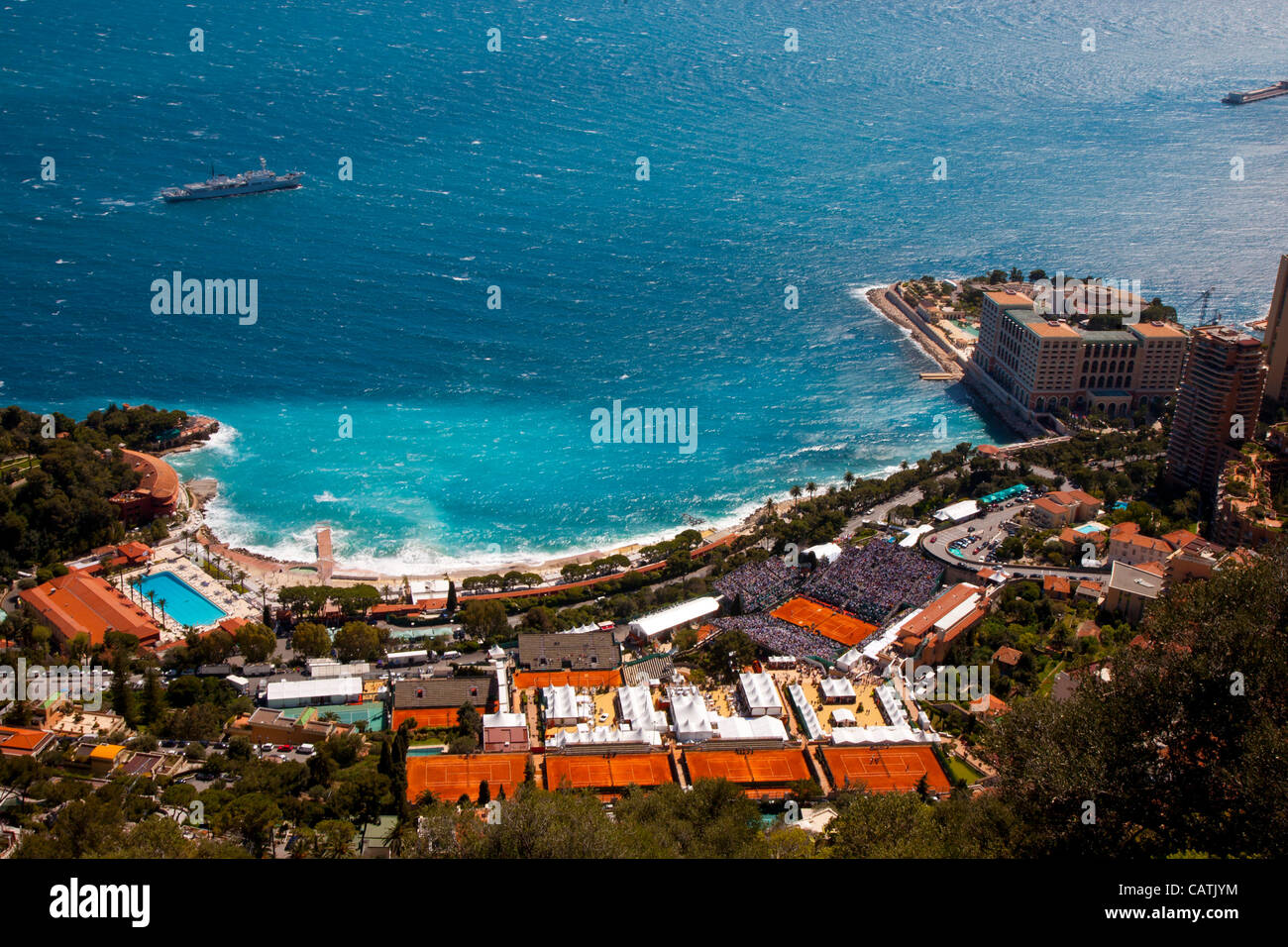 21/04/2012 Monte Carlo, Monaco. A general view of the club during the ...