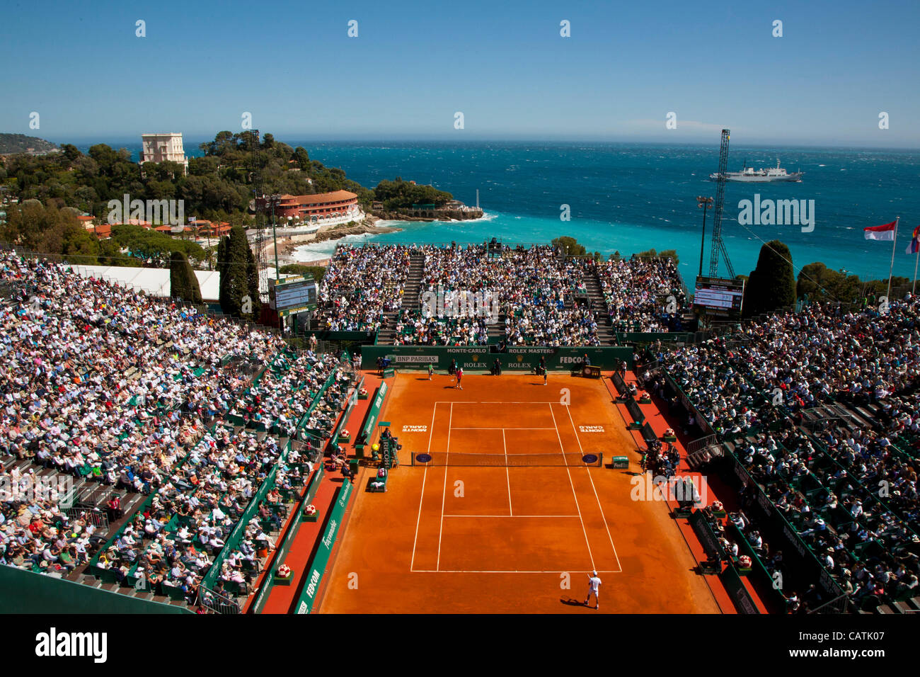 21/04/2012 Monte Carlo, Monaco. A general view of the club during the ...