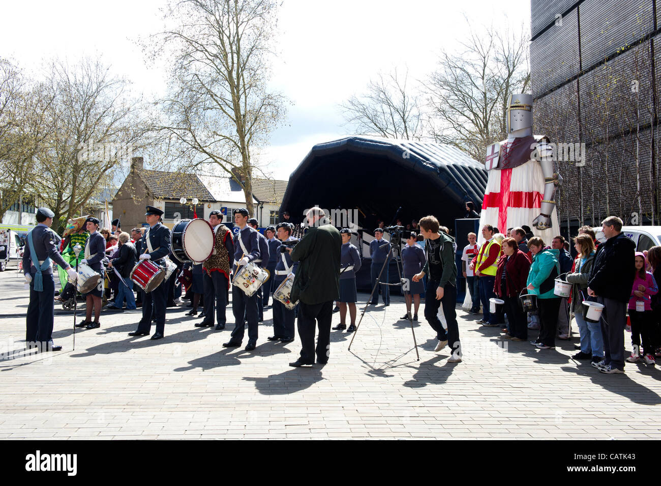 Saturday 21st April 2012. St George's Day Parade in Swindon, Wiltshire ...
