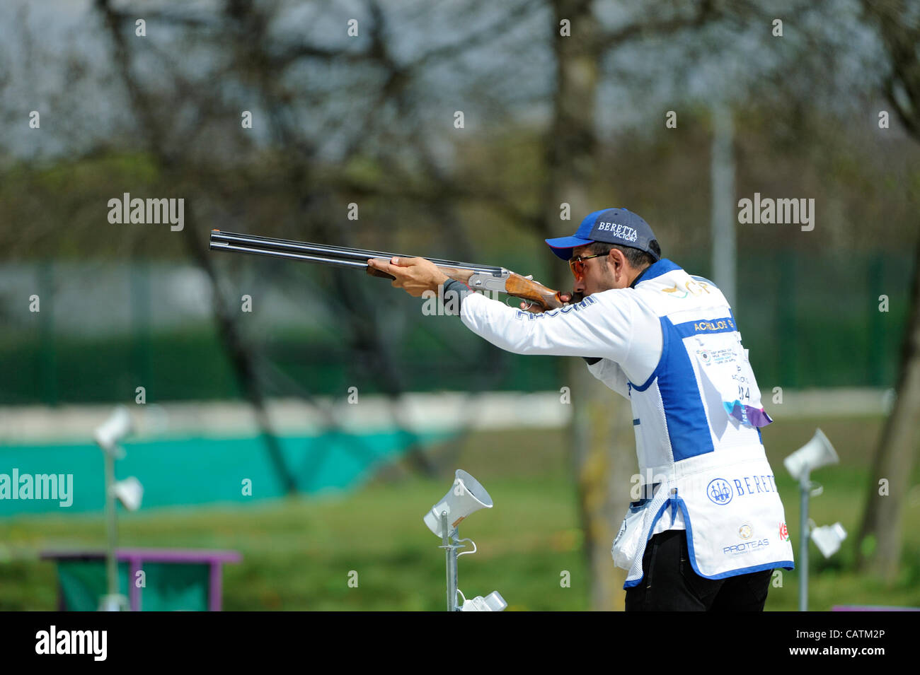 London, England, 21-04-12. Georgios ACHILLEOS (CYP) competes in the ...