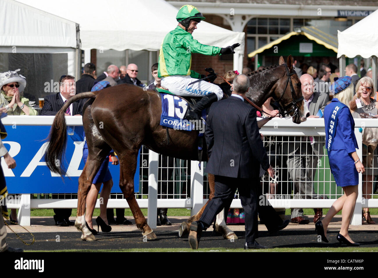 21.04.2012 Ayr, Scotland, UK. The Scottish Grand National Festival from ...