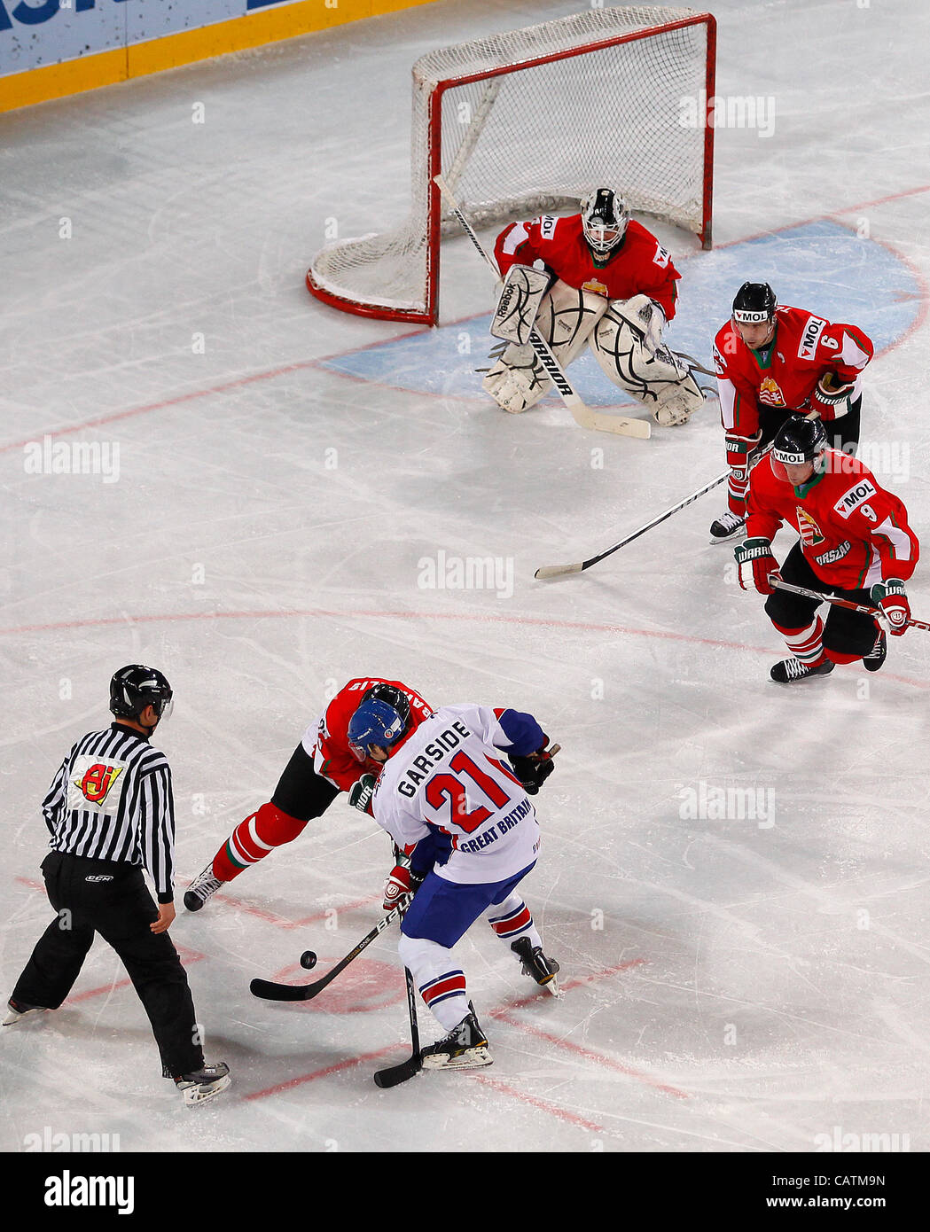 21.04.2012. Ljubljana, Slovenia. Mark Garside (no.21) of Great Britain ...