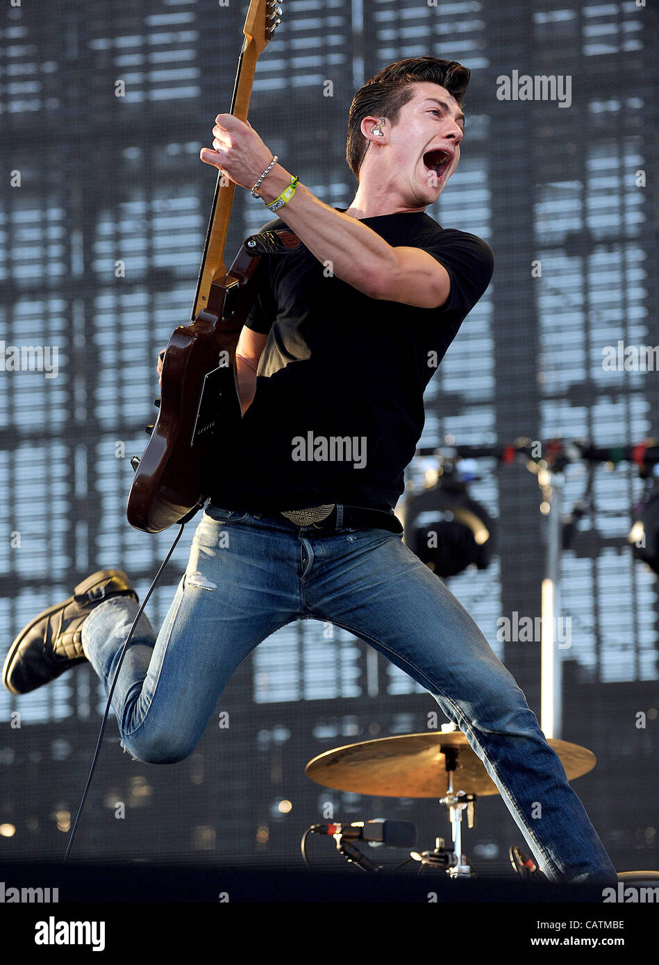 Apr 20 2012 Indio California USA Singer Guitarist ALEX TURNER of the band The Arctic Monkeys performs live as part of the 2012 Coachella Music Arts Festival that