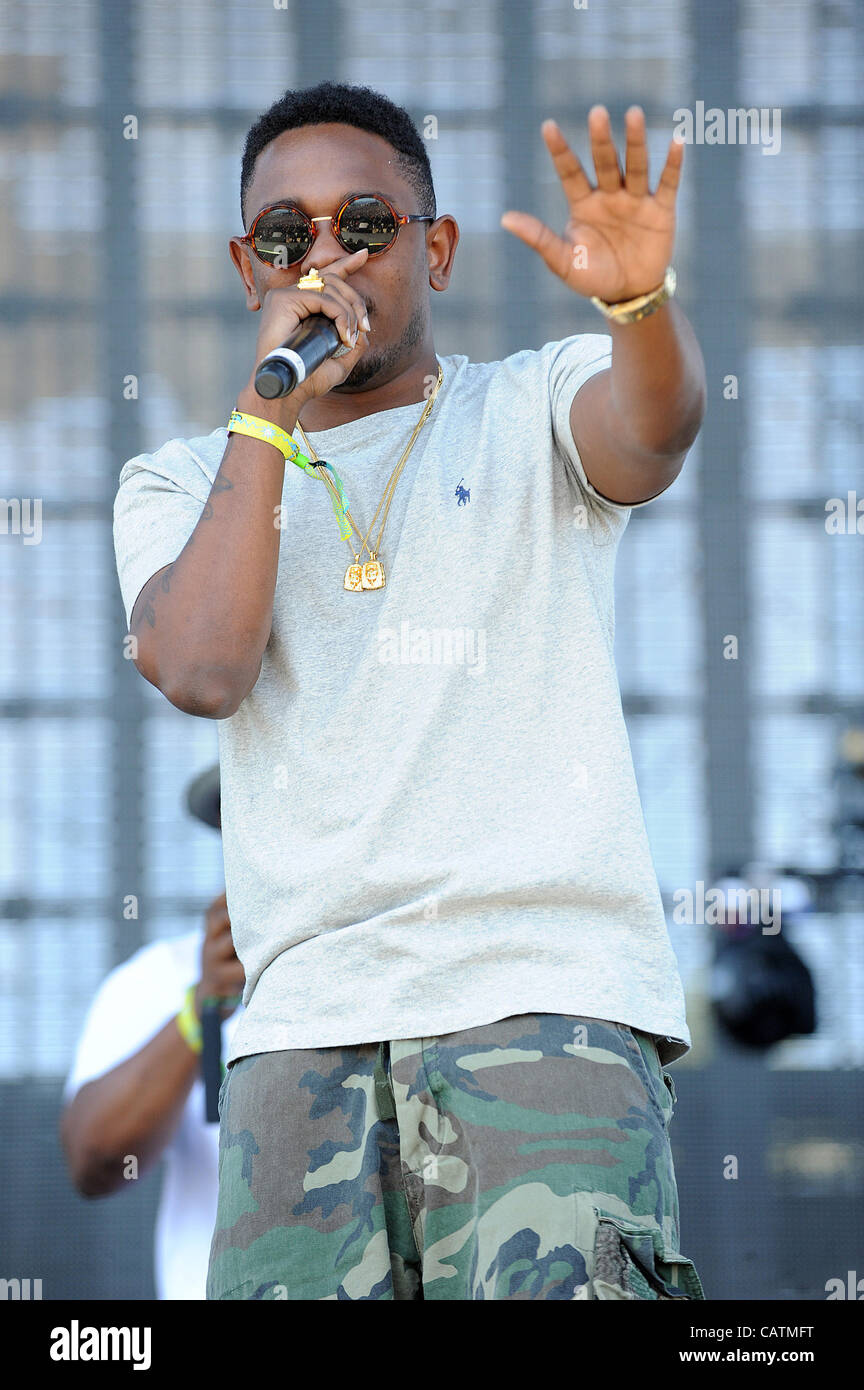 Apr 20, 2012 - Indio, California; USA - Rap Artist KENDRICK LAMAR ...