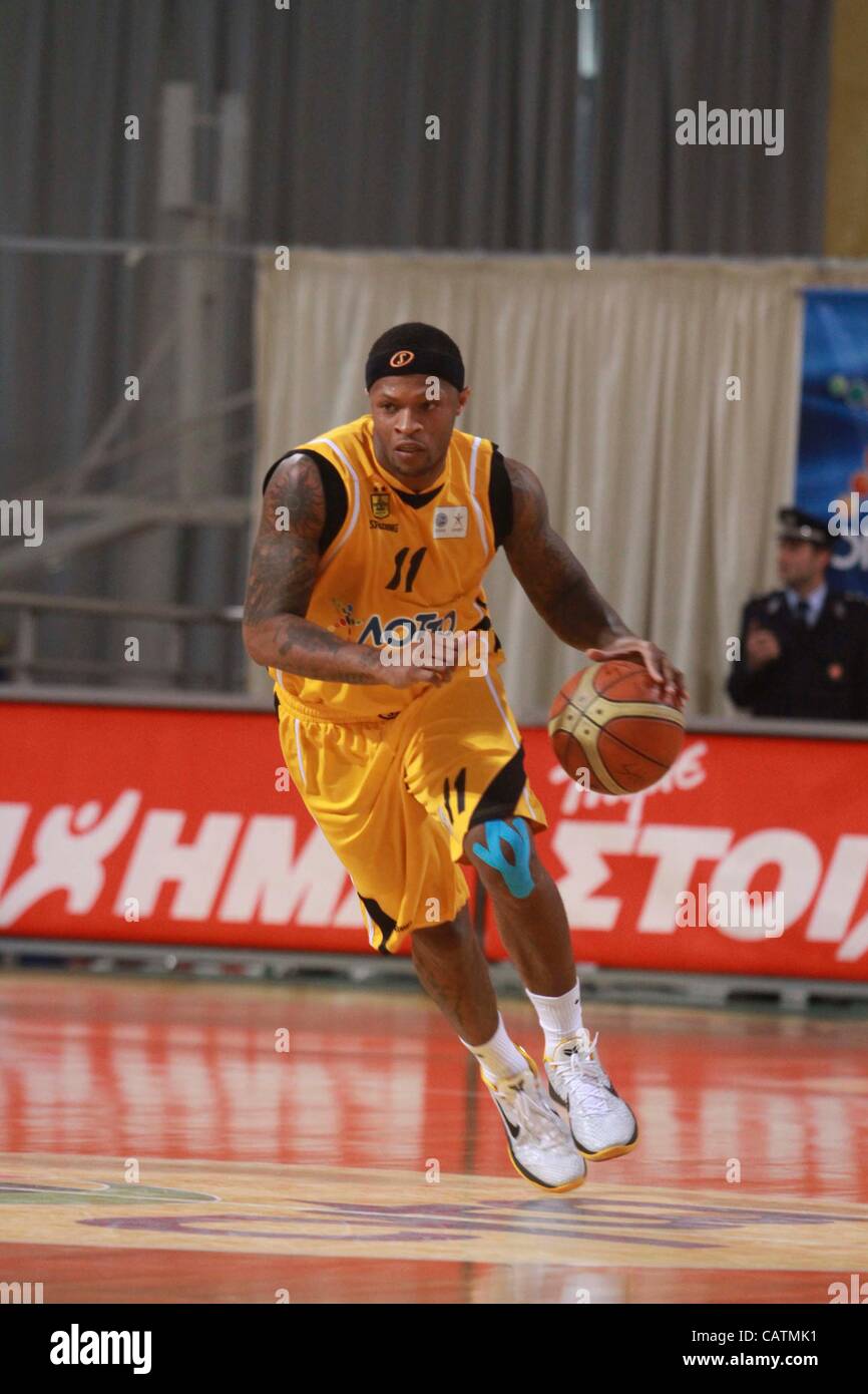 Ronald Davis during Aris Thessalonikis vs Panathinaikos Basketball ...