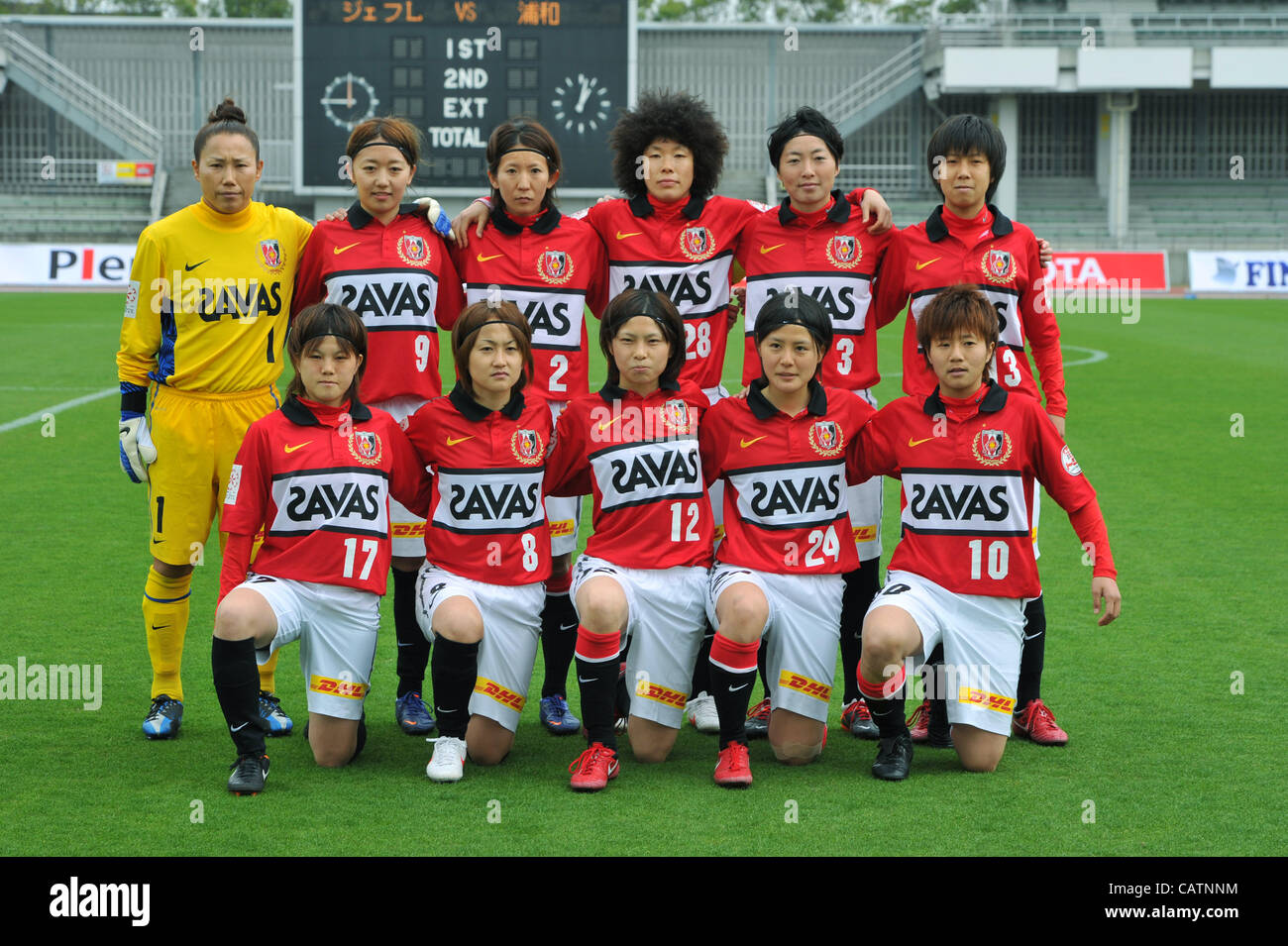 Urawa Red Diamonds Ladies Team Group Line-Up, APRIL 21, 2012 - Football ...