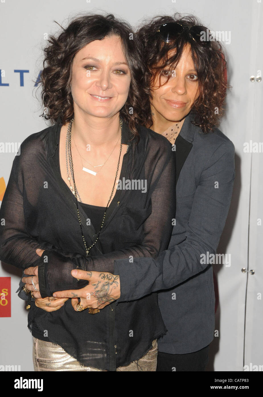 April 21, 2012 - Los Angeles, California, U.S. - Sara Gilbert, Linda ...