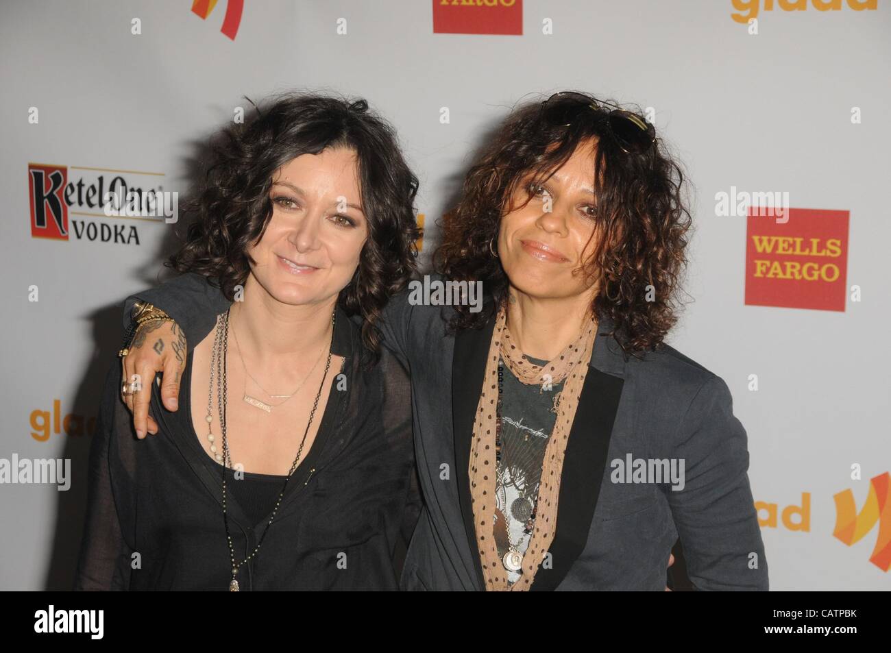 Sara Gilbert, Linda Perry at arrivals for The 23rd Annual GLAAD Media ...