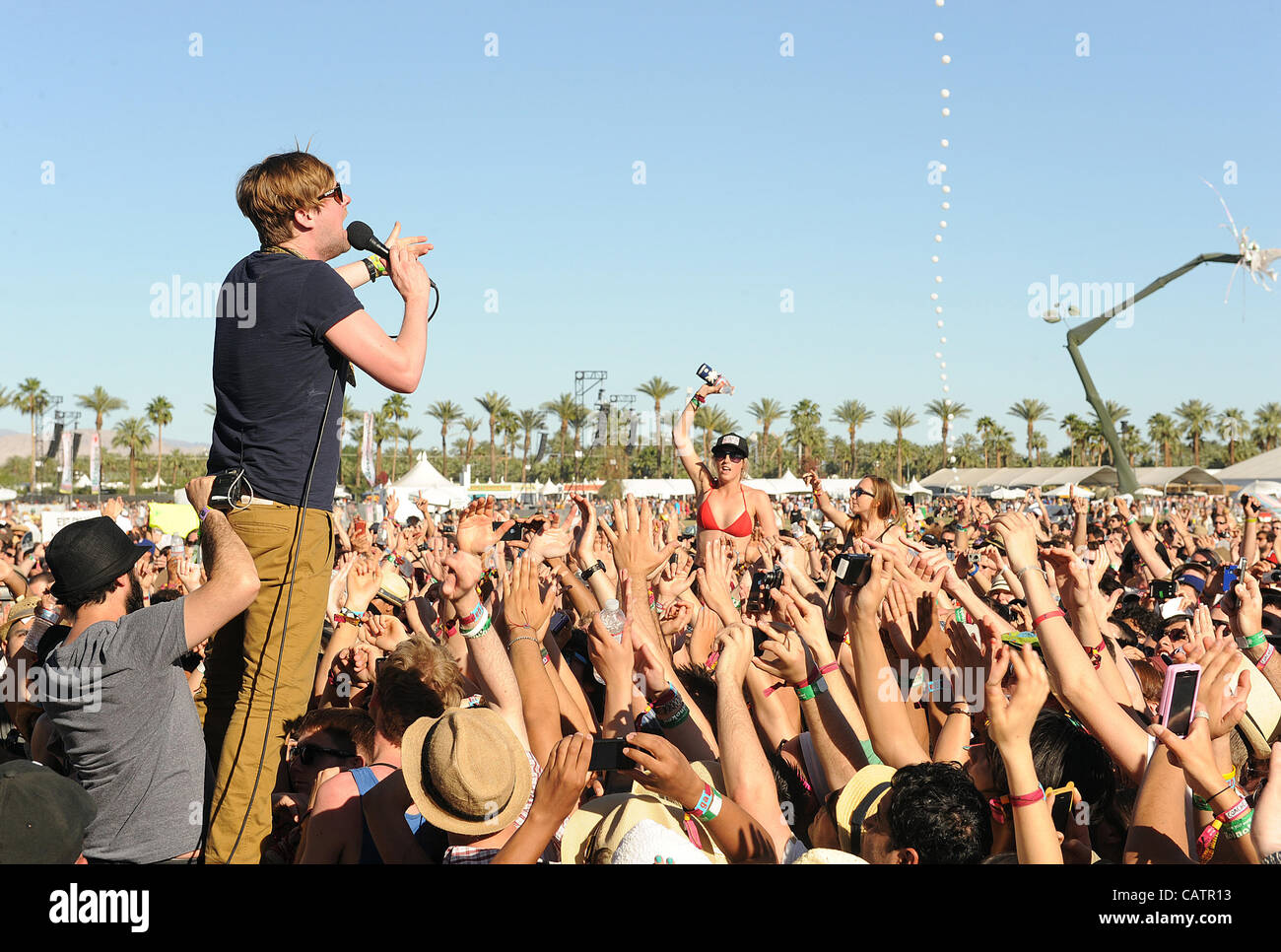 Apr 21, 2012 - Indio, California; USA - Singer RICKY WILSON of the band ...