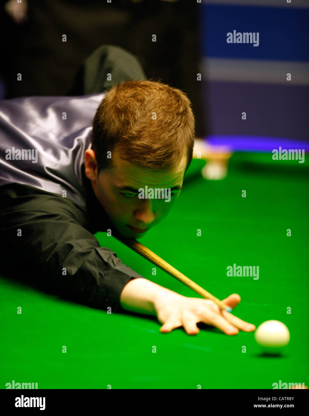 LUCA BRECEL WORLD SNOOKER CHAMPIONSHIP THE CRUCIBLE SHEFFIELD ENGLAND ...