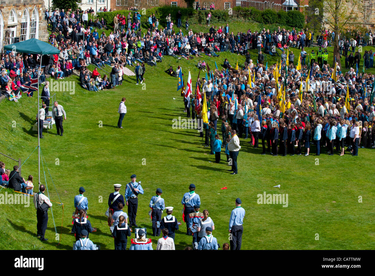 St georges day scouts parade hi-res stock photography and images - Alamy