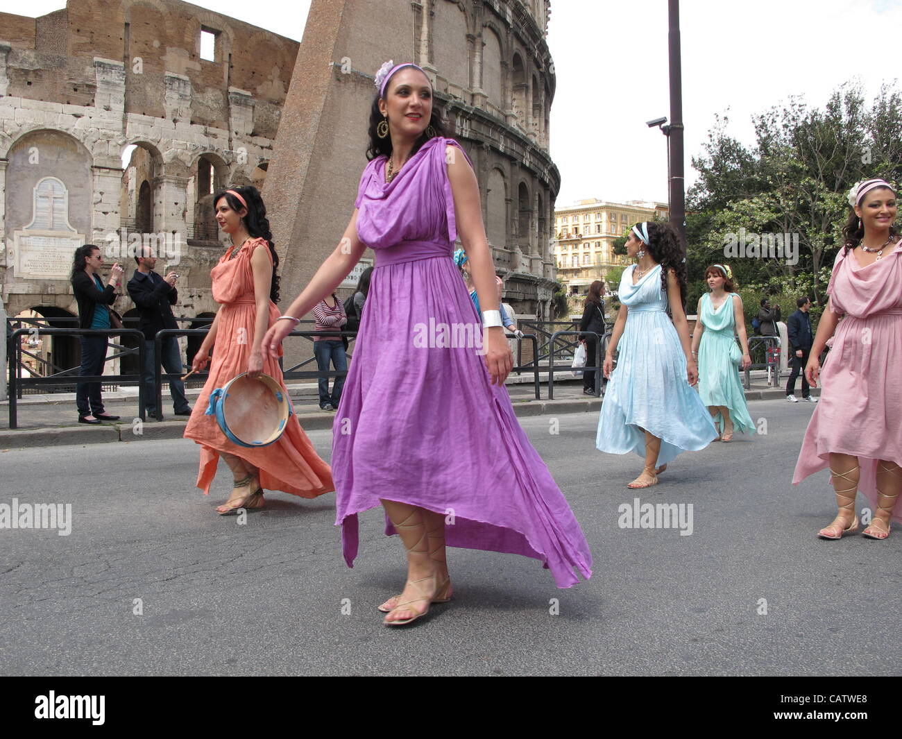 2765 Birthday - Birth of Rome celebrations by the colosseum, Rome ...