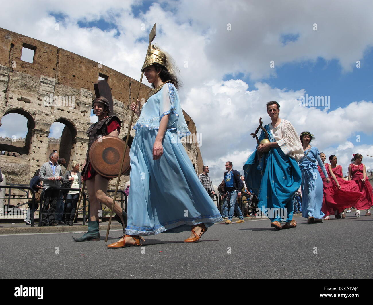 2765 Birthday - Birth of Rome celebrations by the colosseum, Rome ...