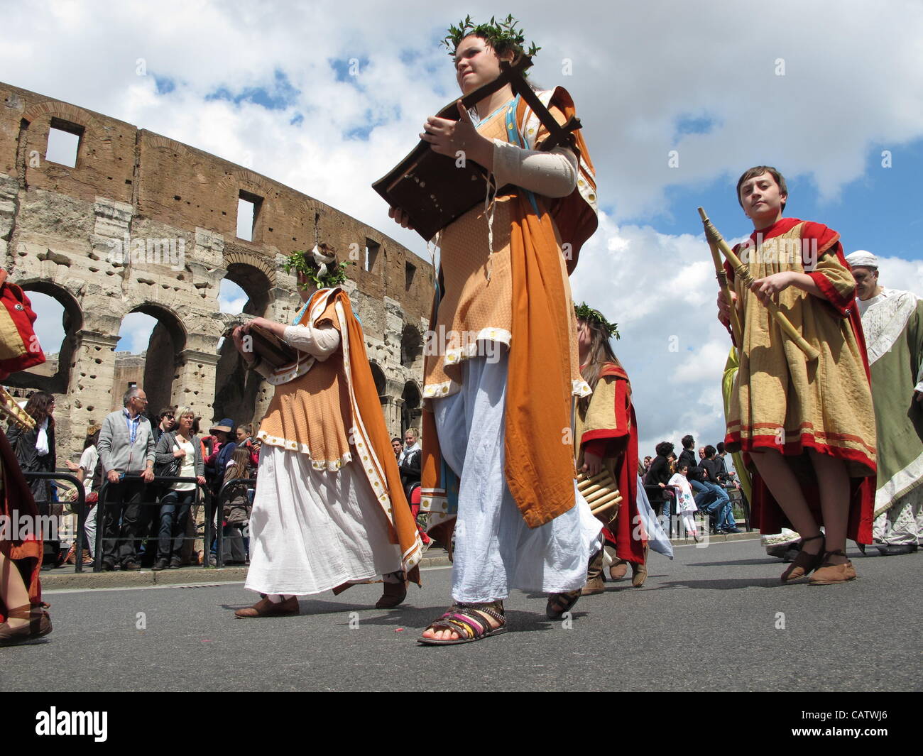 2765 Birthday - Birth of Rome celebrations by the colosseum, Rome ...