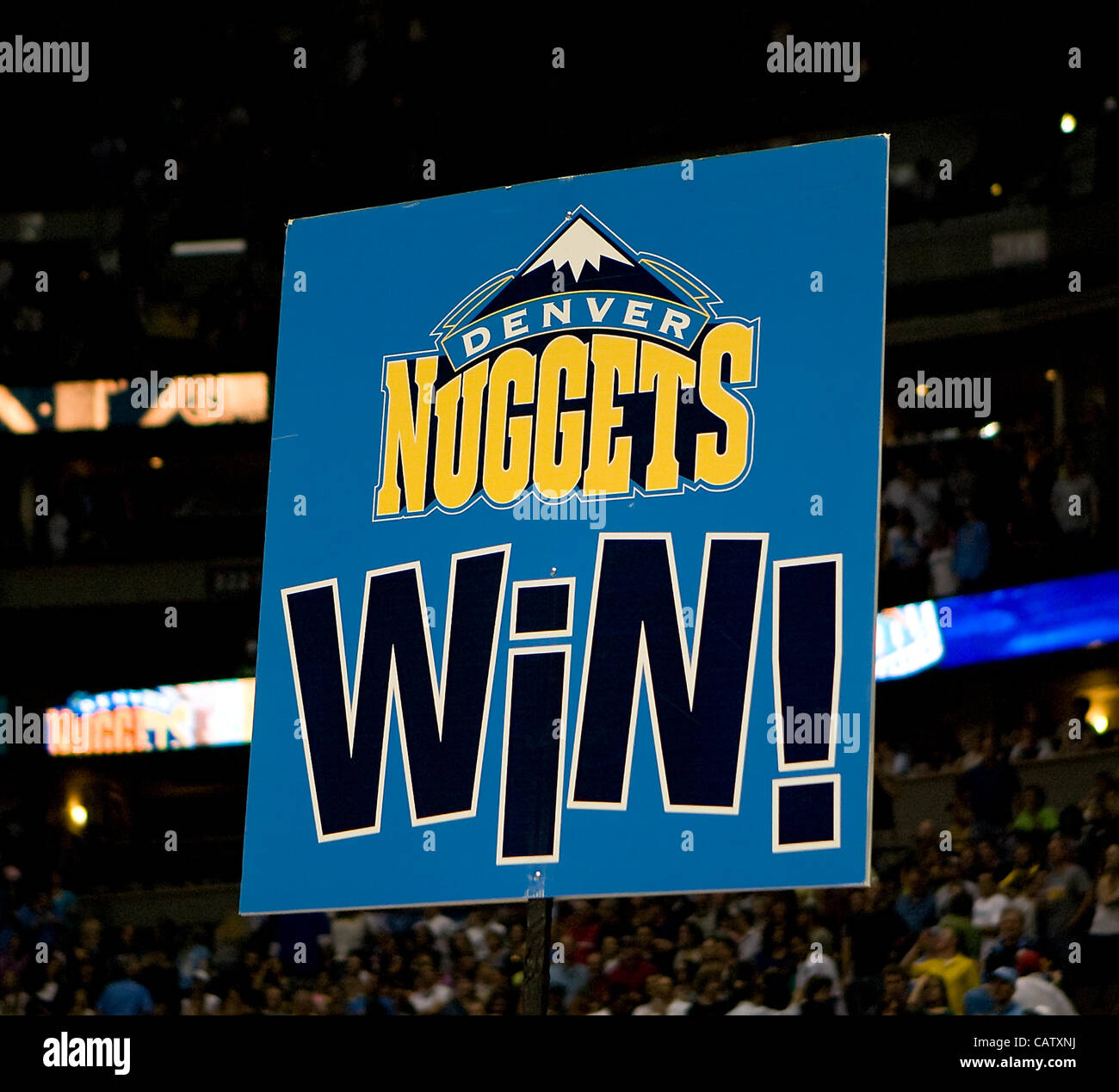 April 22, 2012 - Denver, CO, USA - The Nuggets beat the Magic 101-74 ...